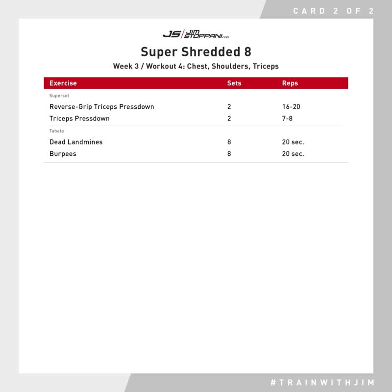 Super Shredded 8 (SS8) Program Overview